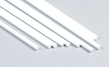PLASTRUCT - 90604 Plastic Styrene Miniature (Pipe) Tube 1/8"x15"H (10 ...