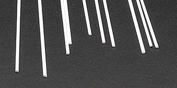 PLASTRUCT - 90875 Plastic Styrene Hexagon Rod .080x10" (10 ...