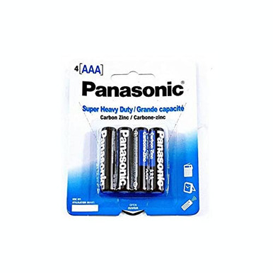 Great deals on Panasonic Heavy Duty AAA (4) For Low Drain Devices ...