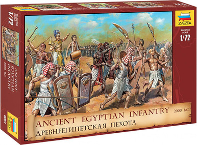 Great deals on Zvezda - Egyptian Infantry 2000 Bc 1:72 Scale Model ...