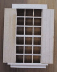 Great deals on ALESSIO - 9 Over 9 Window With Shutters - 1" Scale ...