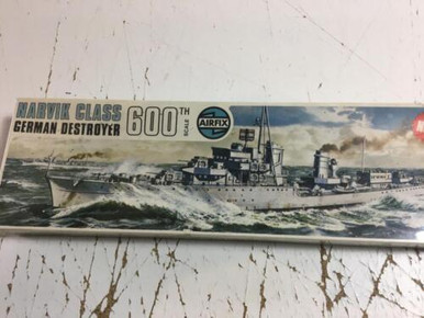 NOB Narvik Class German Destroyer Airfix 1/600 Ship model kit ...