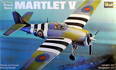 NOB Revell 1/32 Scale Royal Navy Martlet V Airplane Model Kit (c.1973 ...