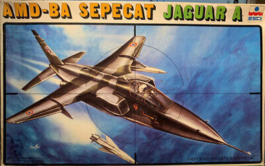 ESCI 1/48 Scale AMD-BA Sepecat Jaguar A Airplane Model Kit (c.1980 ...