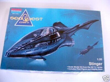 Monogram 1:20 Scale SeaQuest DSV Stinger Submarine & Figure Model Kit ...