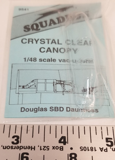 Squadron Crystal Clear Canopy Vac-U-Form 1:48 Douglas SBD Dauntless ...