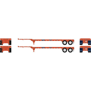 Great deals on ATHEARN - HO 40' Container Chassis, GCEX #1 (2) - (14298 ...