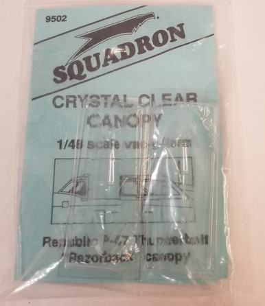 Squadron Clear Canopy 1:48 Vac-U-Form Republic P47 Thunderbolt ...