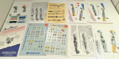 Lot of 10 1:48 WWII German Aircraft Model Decals - (Bf109 ...