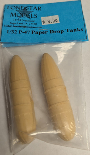 Lone Star Models 1/32 P-47 Paper Drop Tanks | OakridgeStores.com