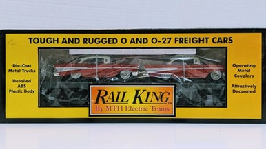 MTH Lines O Scale w/ Ertl 57' Chevys Flat Car #30-7610 | OakridgeStores.com