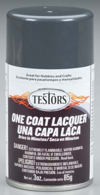 TESTORS - 1849MT Lacquer Spray Graphite Dust 3 oz. Paint 0075611184906 ...