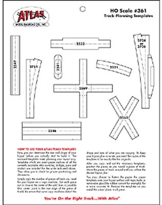 ATLAS Model Railroad - HO Track Planning Templates - Train Track ...