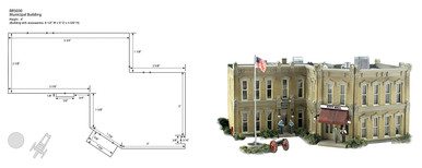 DESIGN PRESERVATION MODELS - HO Scale Built Up Municipal Building ...