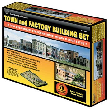 WOODLAND SCENICS - N KIT Scenic Ridge Building Set - Train Building (N ...