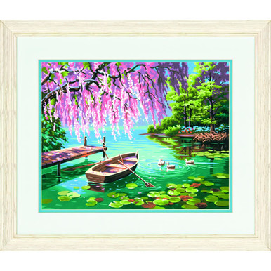 DIMENSIONS PAINTWORKS Willow Spring Beauty Paint by Number Craft Kit ...