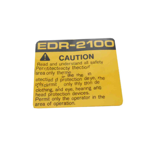 ECHO 89011420960 - LABEL MODEL EDR-2100 | Echo Parts