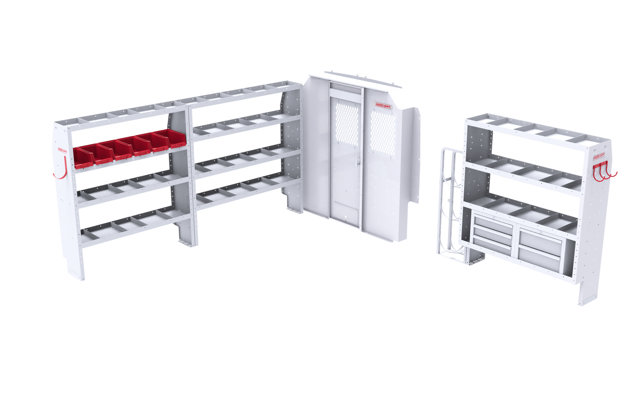 ProMaster 159"WB Van Steel HVAC Shelving Package