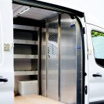 Vertical Aluminum Partition for Transit Van