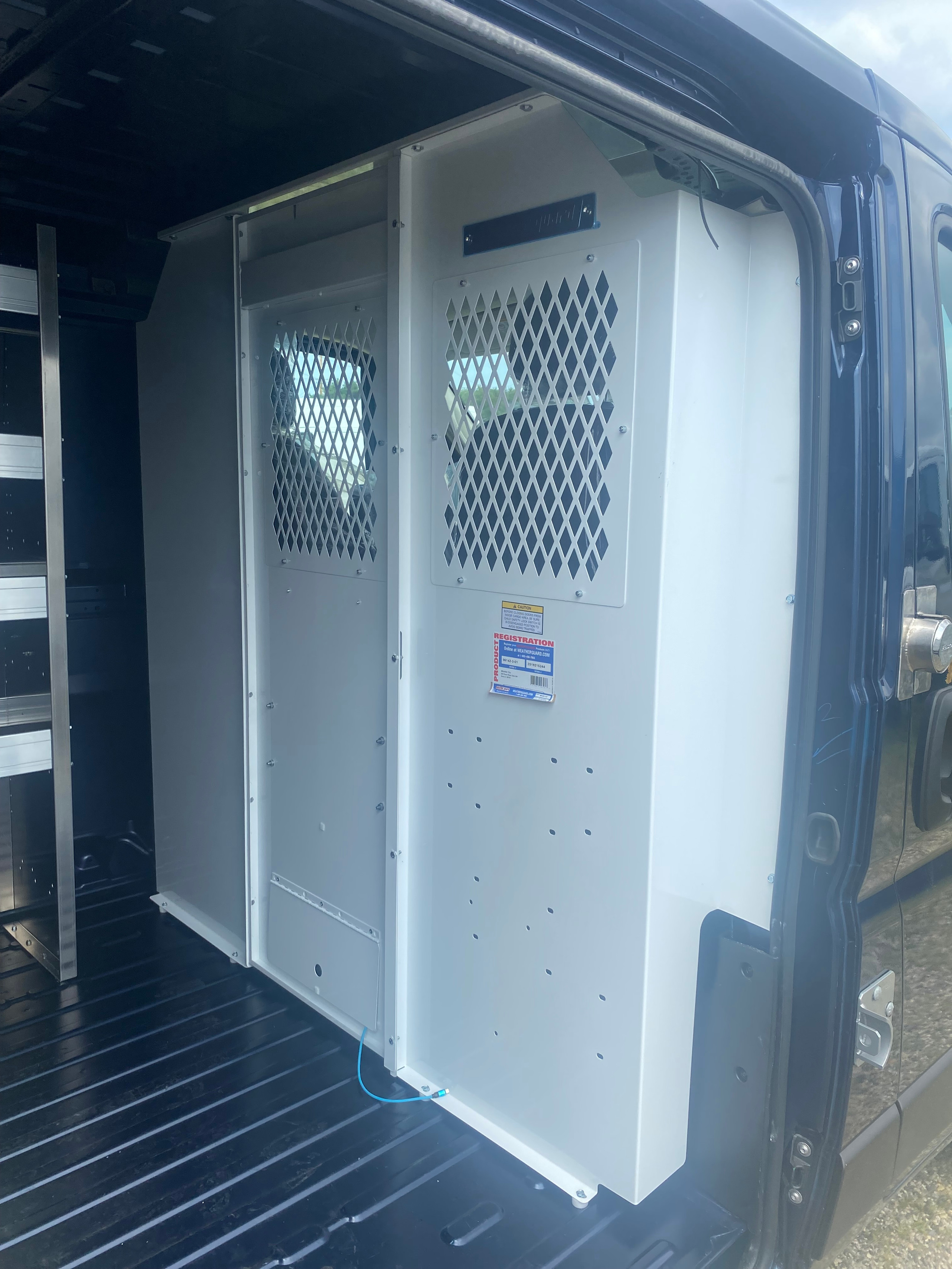 Straight Steel Partition for ProMaster Van (With or Without Swing Door ...