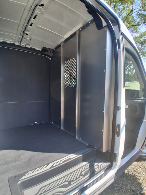 Vertical Aluminum Partition for Transit Van