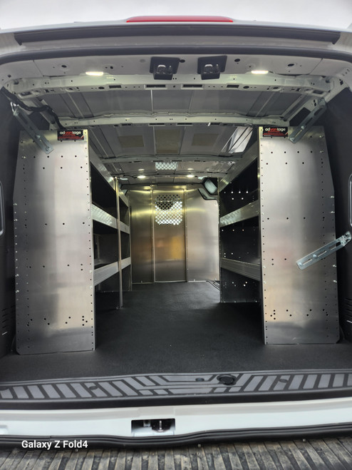 Transit Low Roof Van Aluminum Base Shelving Package