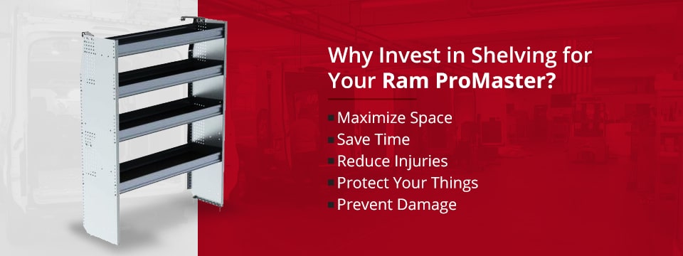 Ram ProMaster Work Van Individual Shelving Units