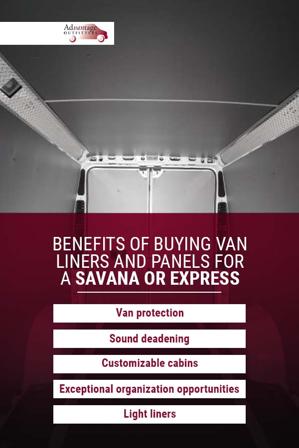Shop Commercial Van Wall Liners For Savana / Express Vans