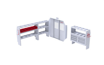 Transit Low Roof Van Steel General Service Shelving Package
