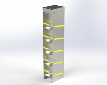 Small 5 Tier Refrigerant Tank Holder Cargo Van Accessory(RS-5S-1-BX)