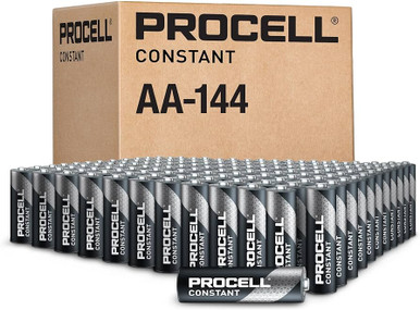 AA PC1500 Duracell Procell Alkaline Batteries - Case of 144PCS