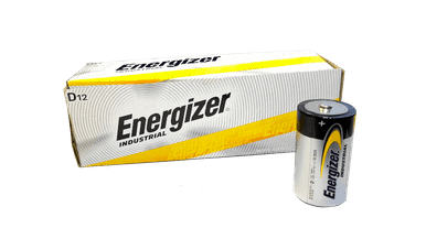 Energizer Industrial D Cell EN95 Alkaline Battery 72PCS