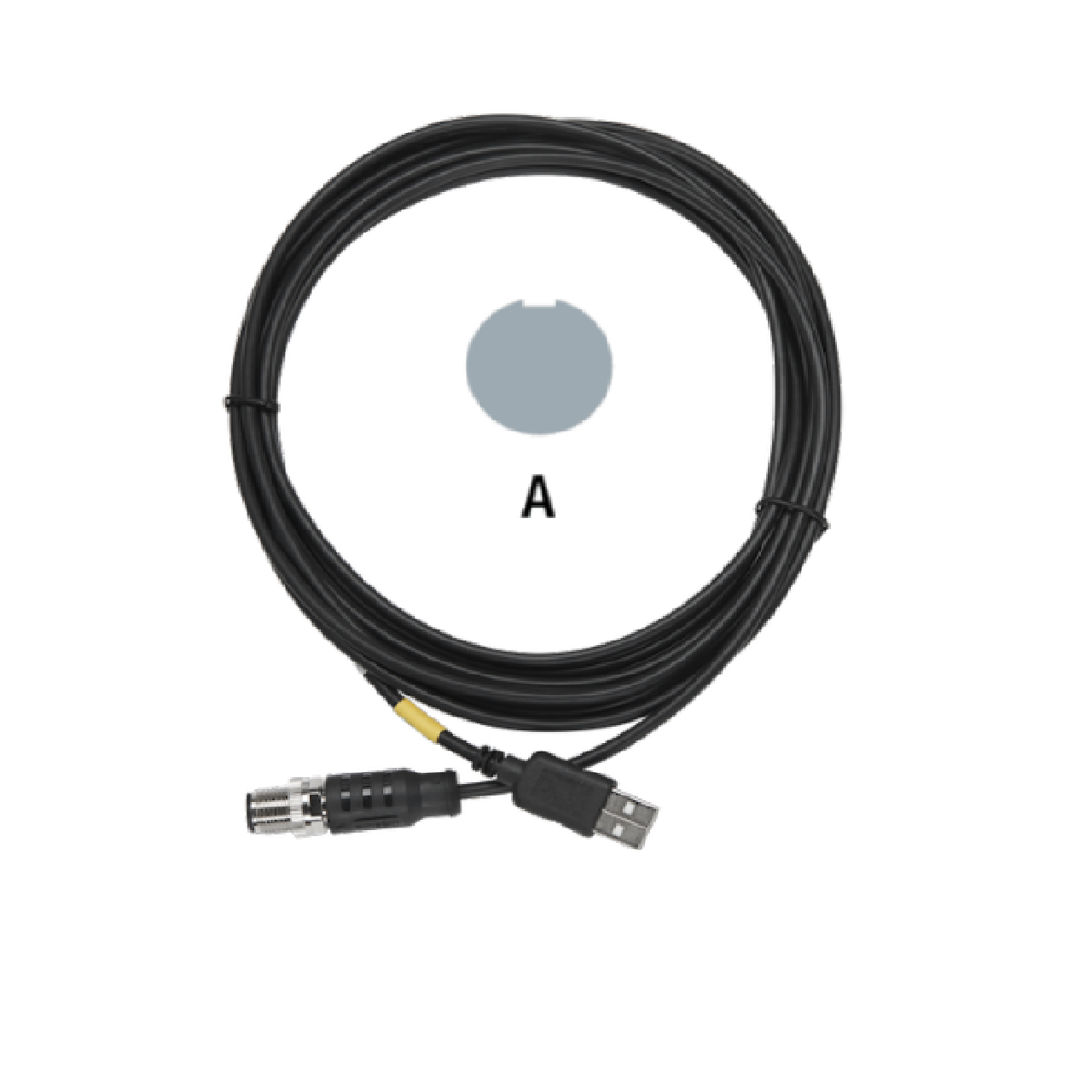 Zebra M12 to USB-A Male Client Cable, 1.5 meter