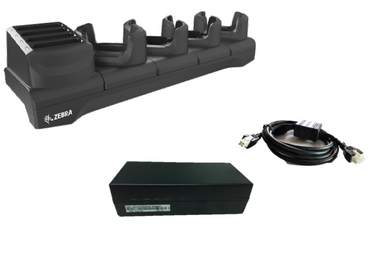 Zebra TC53/TC58 4 slot and 4 spare battery charging cradle KIT