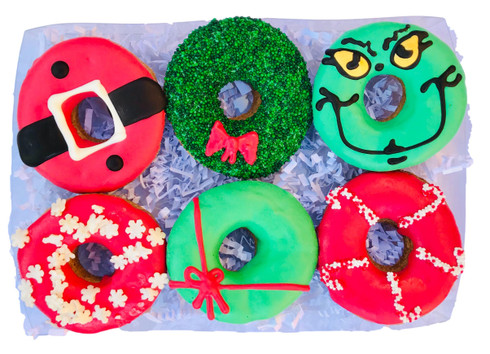 Christmas Doughnut Gift Box - Taj Ma-Hound Bakery for Dogs