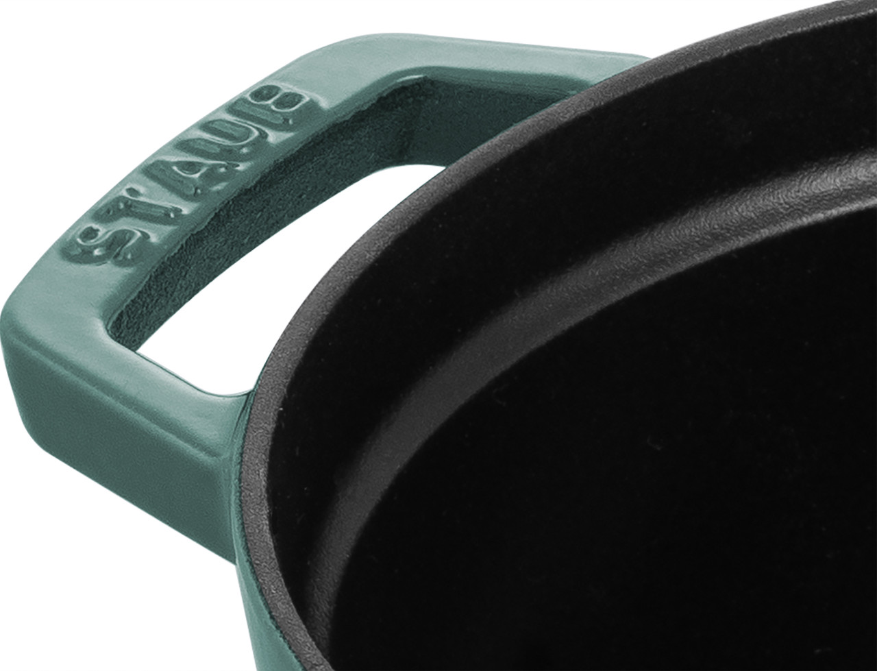 Staub Round Cocotte 20cm Eucalyptus - Premium Cast Iron Dutch Oven