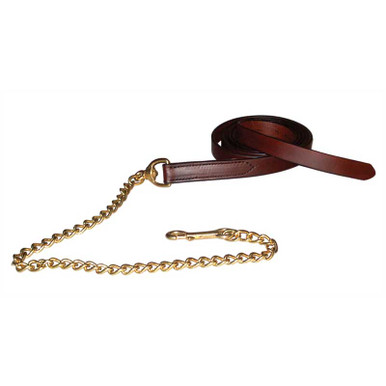 Horse Leads, Leather Lead Shank with brass chain | Working Horse Tack ...