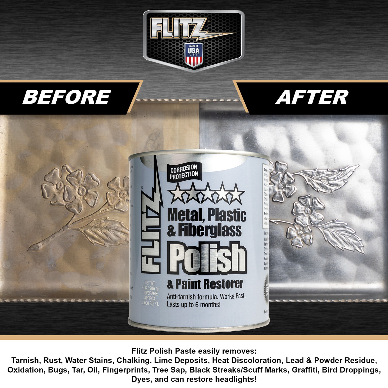 Flitz Metal Polish – The Ultimate Tarnish & Rust Remover