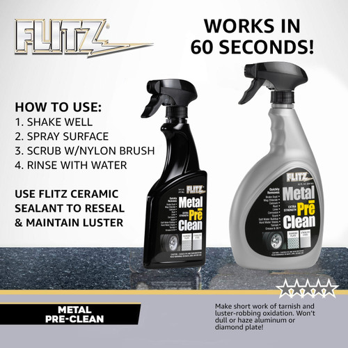 Flitz Metal Pre- clean | Cleaner For Aluminum Wheels