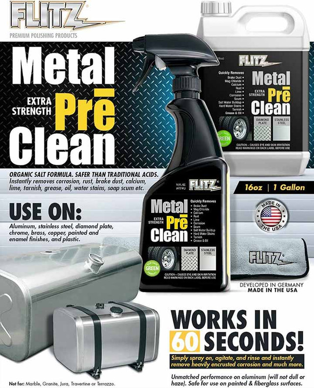 Flitz Metal Pre- clean | Cleaner For Aluminum Wheels
