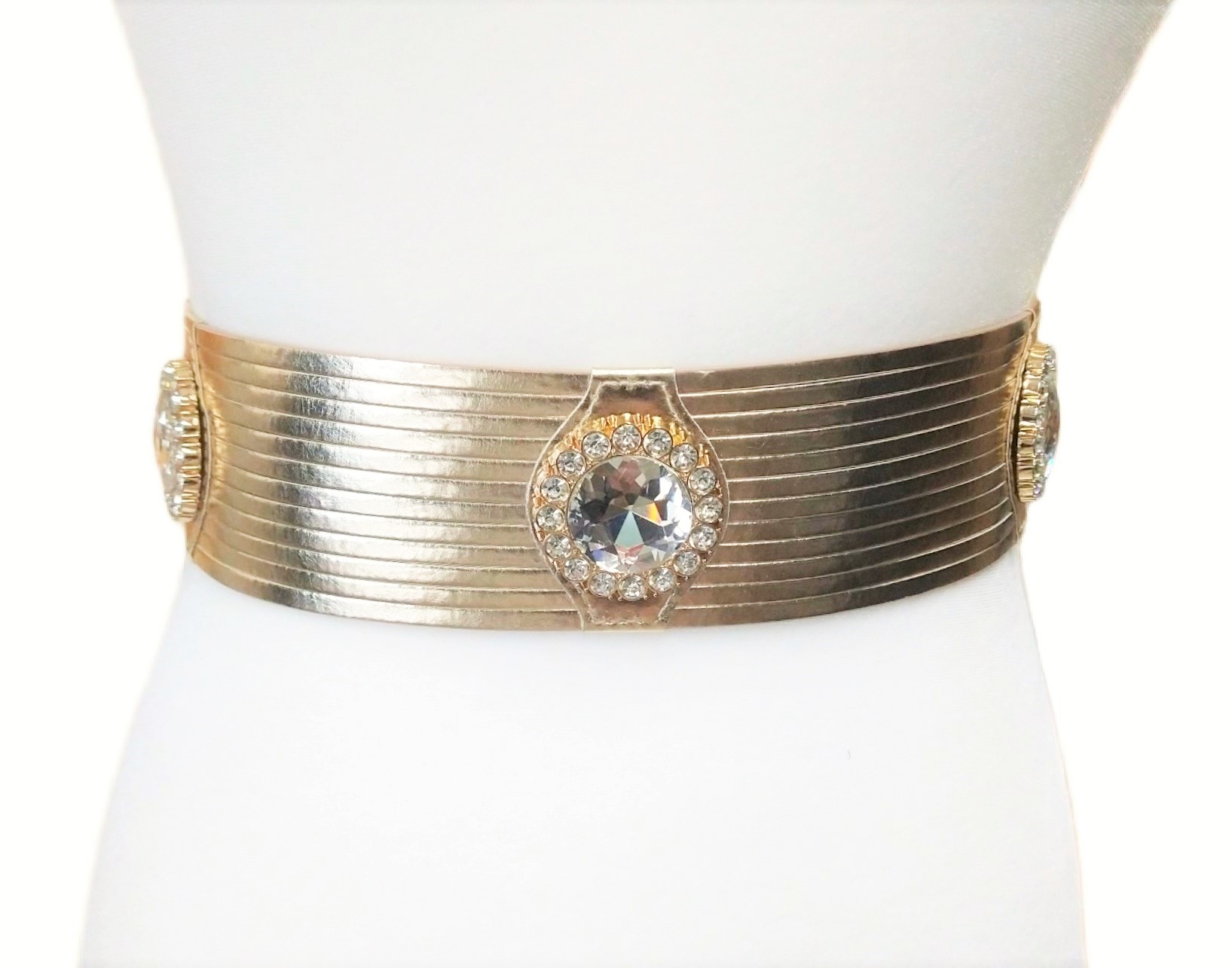 Rhinestone Accent Belt - Vita Boutique