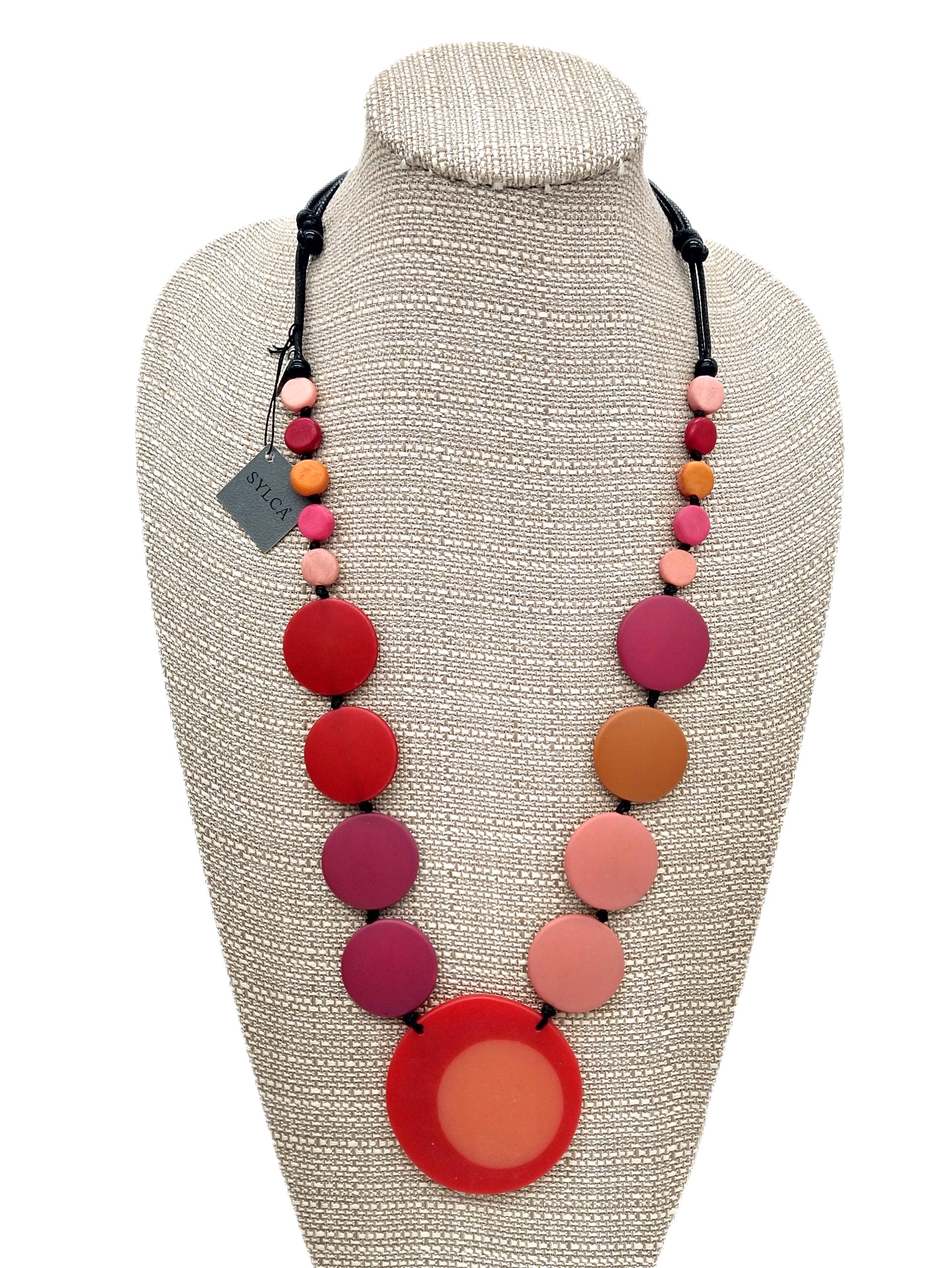 Pink Hana Adjustable Necklace SKU 23367 - Vita Boutique