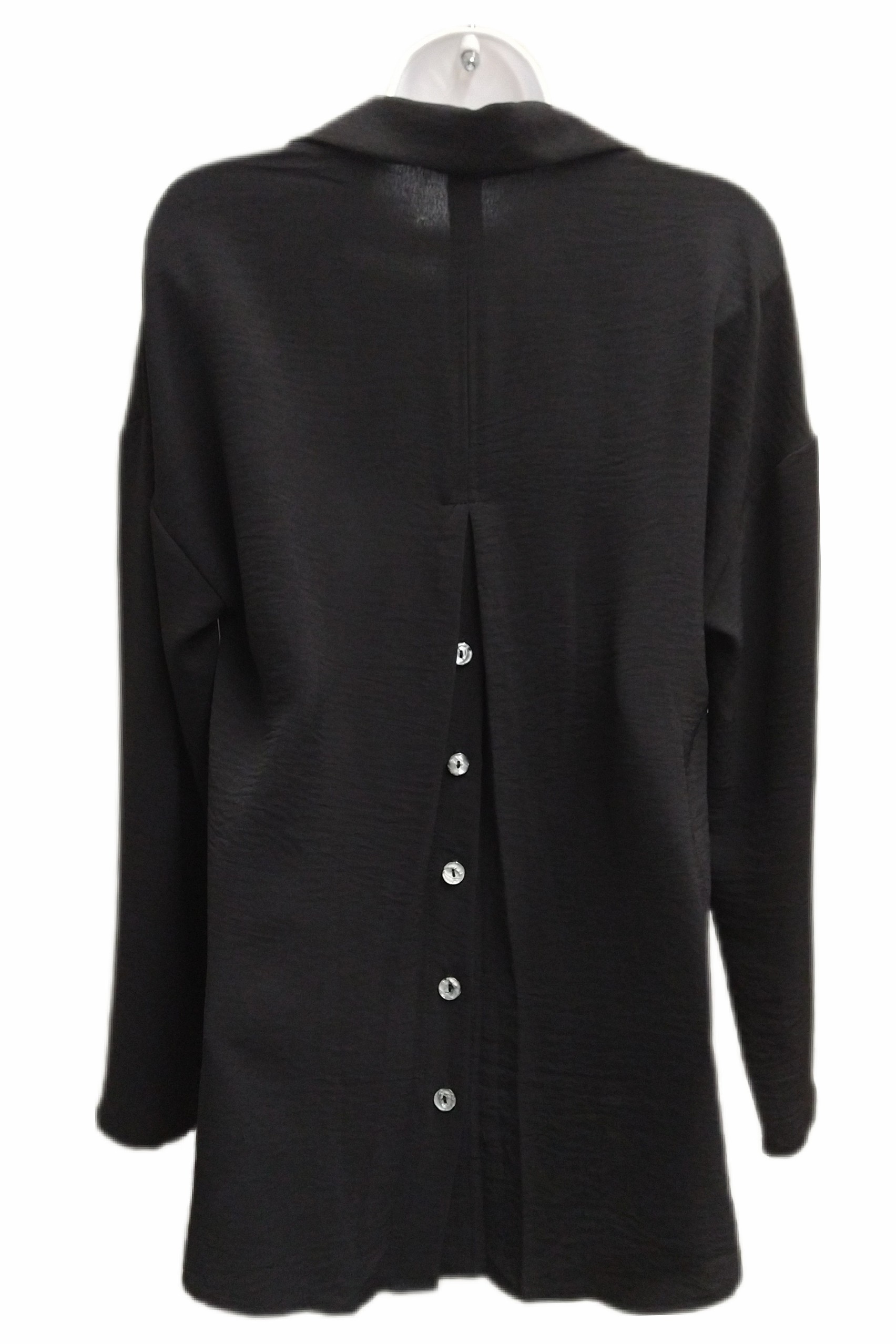 Collared Button-Back Top - Vita Boutique