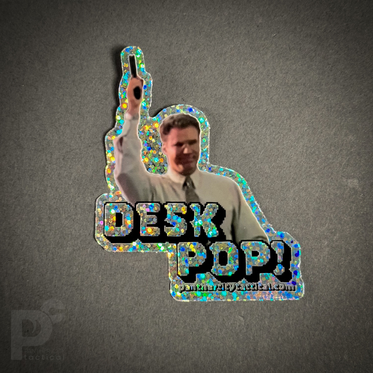 3" DESK POP! Glitter Sticker