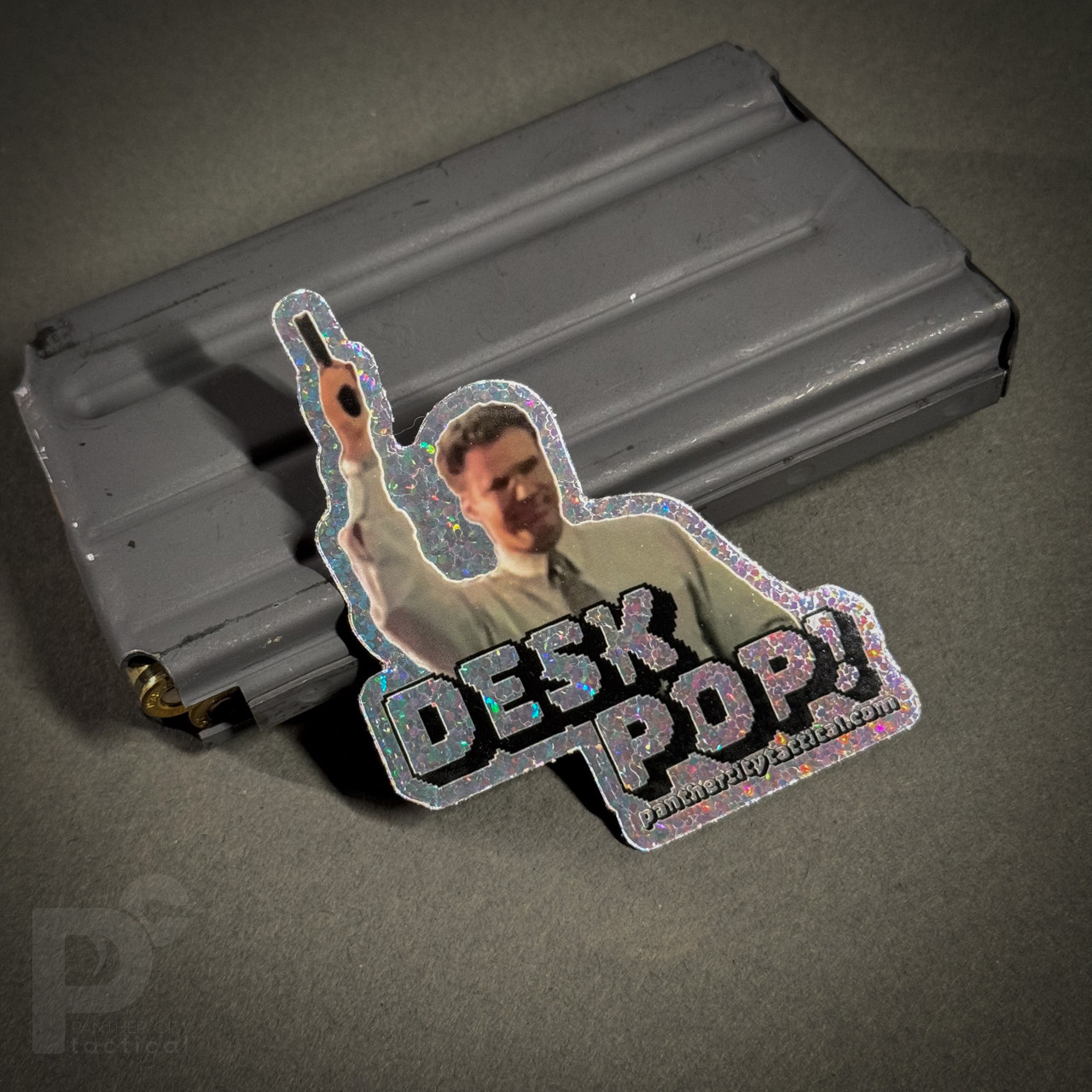 3" DESK POP! Glitter Sticker