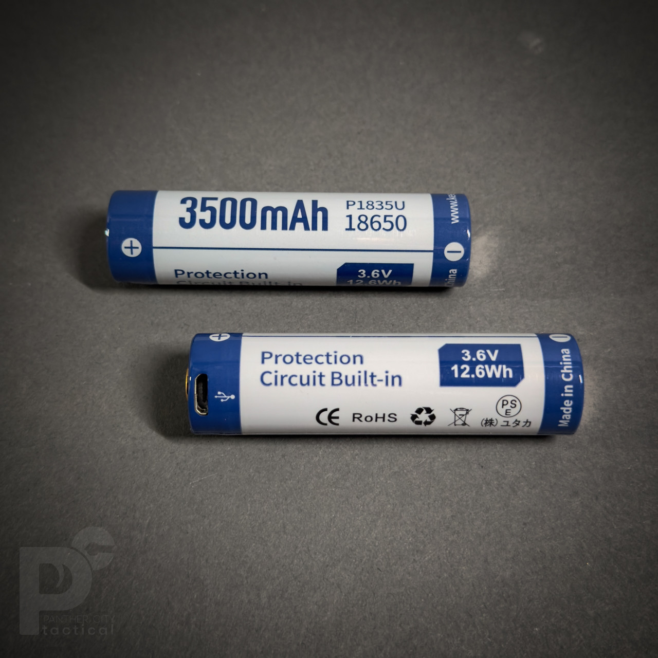 18650 USB Rechargeable Batteries - 2 Pack