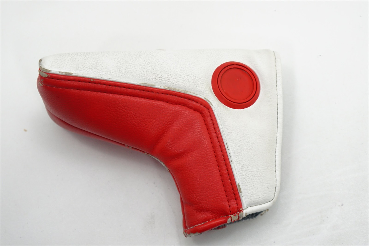 EvenRoll Golf Red/White Evnroll Putter Headcover Leather Head Cover ...
