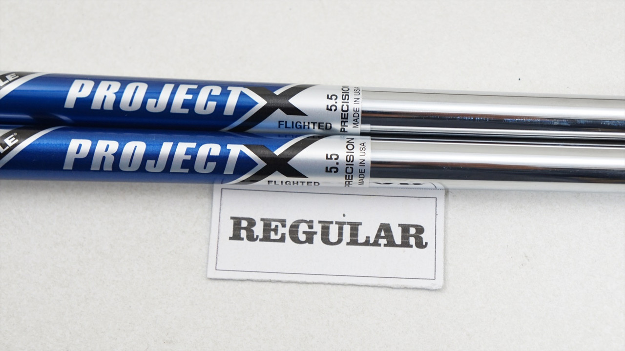 Project X Rifle 5.5 Flighted Regular 34.75"-40.5" 8pc Iron Shaft Set ...