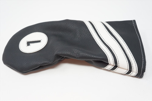 Golf "1" Black/ White Miscelaneous Driver Headcover Head Cover *A4 New ...