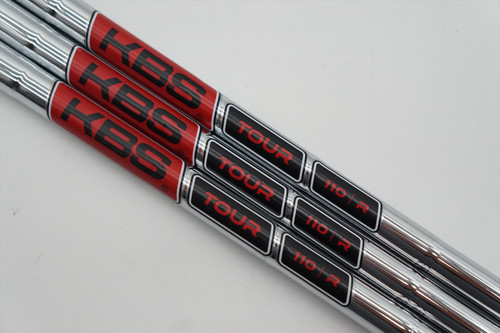 (3) New KBS Tour Chrome 110 Regular 37.5" #9 / Wedge Shafts .355 Cured ...